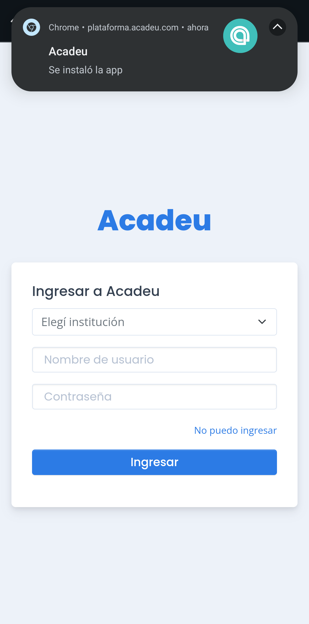 Instalacion - Acadeu