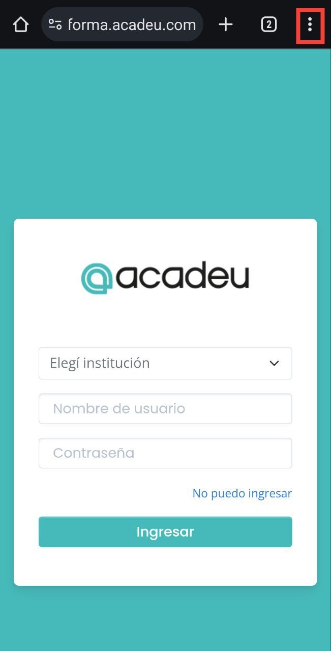 Instalacion - Acadeu