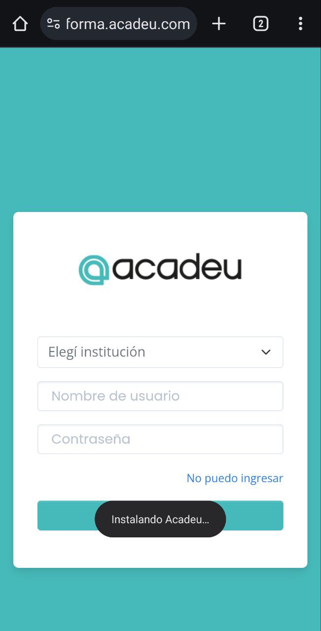 Instalacion - Acadeu